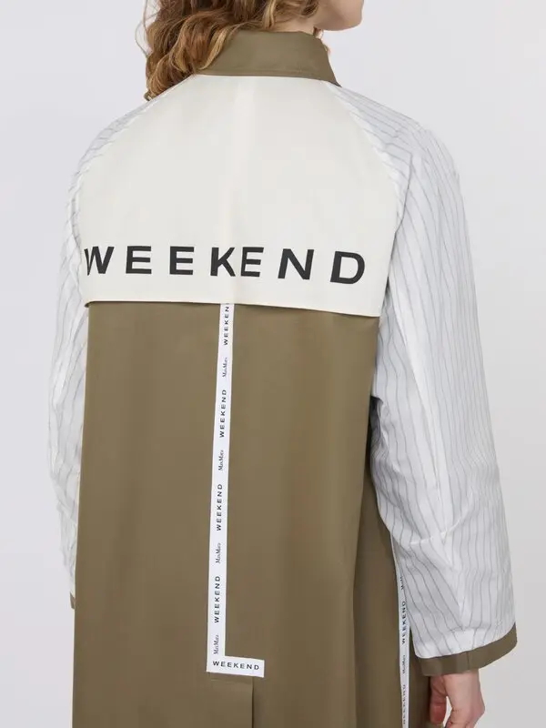 Max Mara Reversible Gabardine Trench Coat - Mud