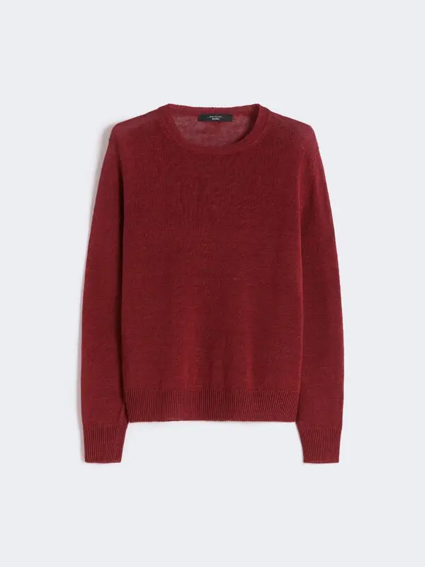 Max Mara Linen Yarn Jumper - Cherry