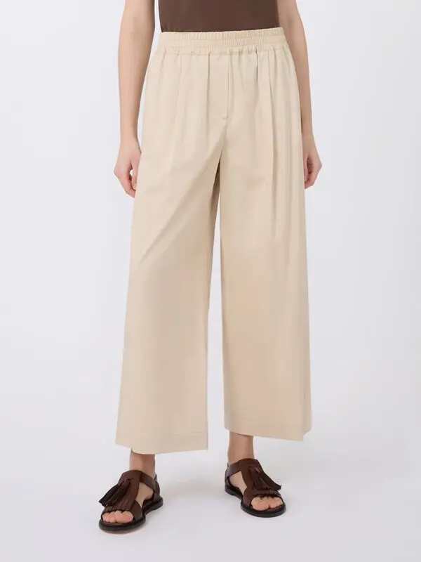 Max Mara Cotton Rasetto Trousers