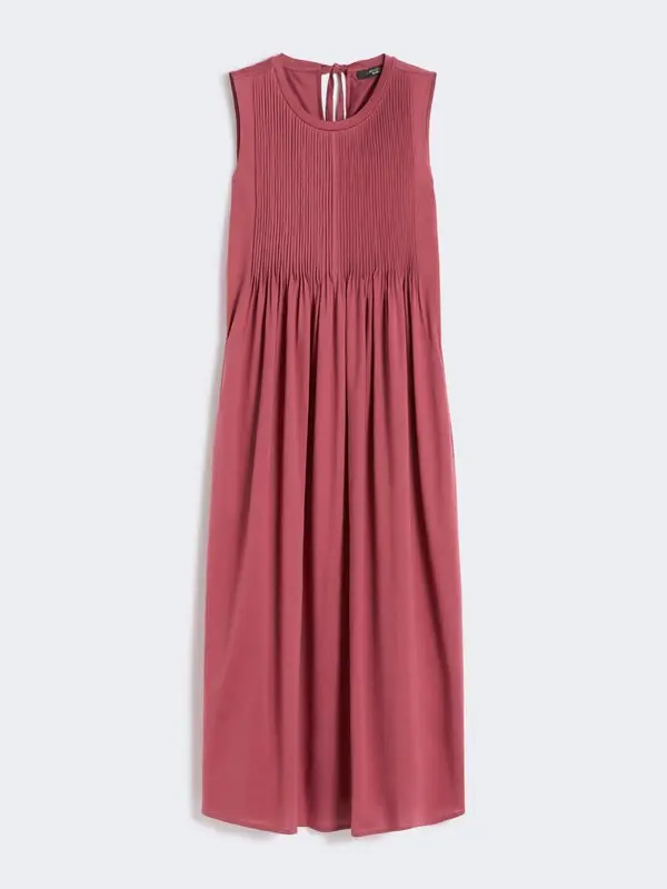 Max Mara Cotton Jersey Fluid Midi Dress - Cherry