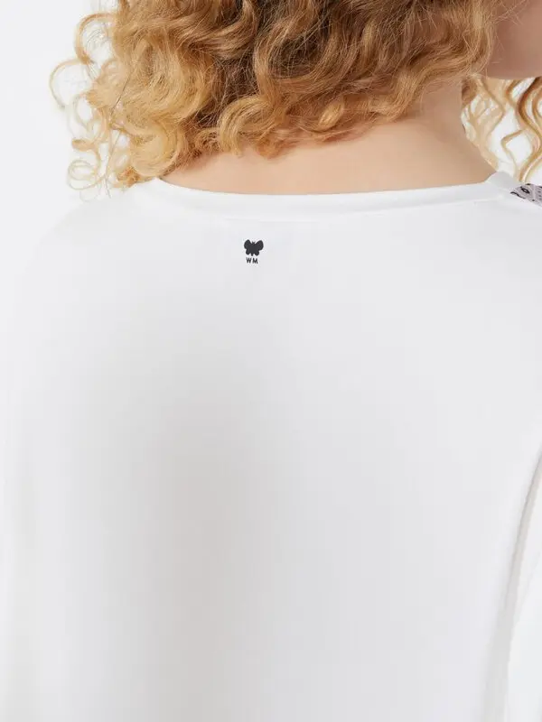 Max Mara Printed Silk And Stretch Cotton T-shirt - Multicolour