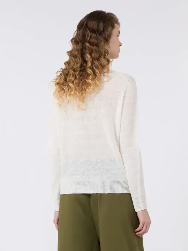 Max Mara Linen Yarn Jumper - Ecru