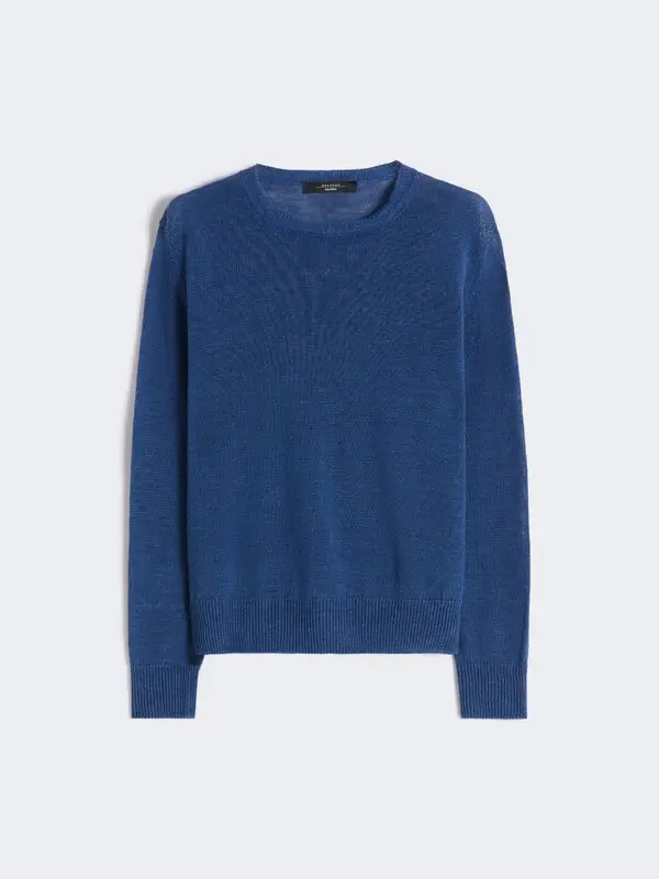 Max Mara Linen Yarn Jumper - Ocean