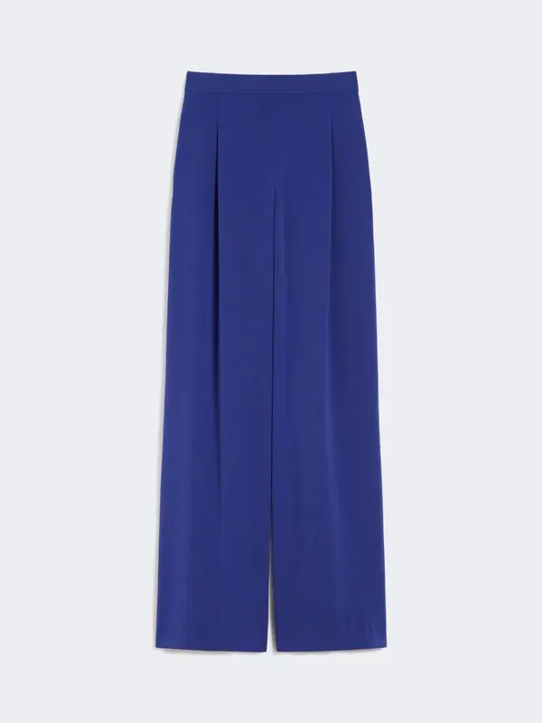 Max Mara Lightweight Cady Trousers - Cornflower Blue