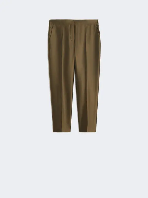Max Mara Shantung Trousers - Kaki