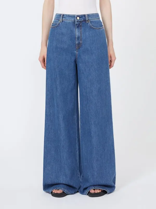 Max Mara Straight-fit Cotton Denim Jeans - Navy