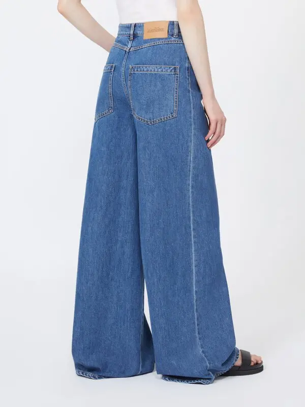 Max Mara Straight-fit Cotton Denim Jeans - Navy