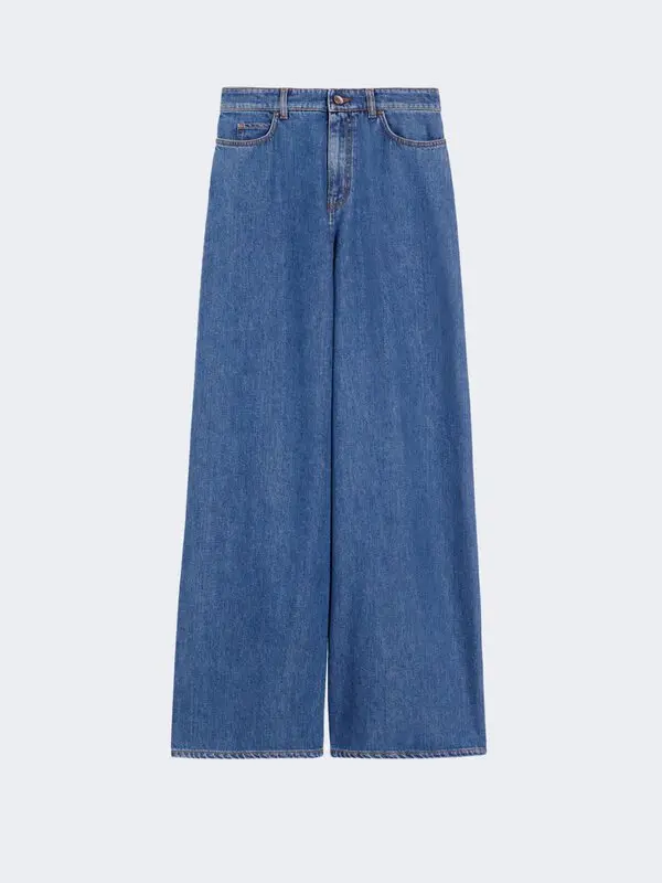 Max Mara Straight-fit Cotton Denim Jeans - Navy