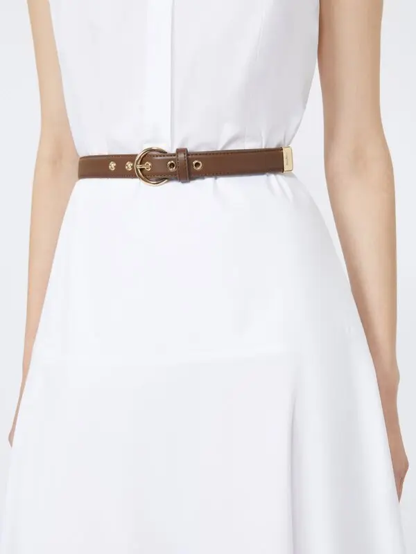 Max Mara Cotton Poplin Circle Dress - Optical White