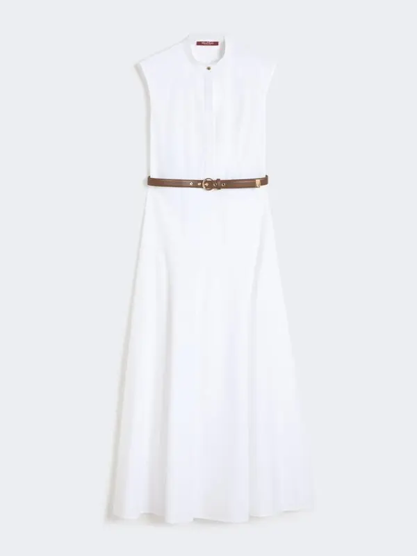 Max Mara Cotton Poplin Circle Dress - Optical White