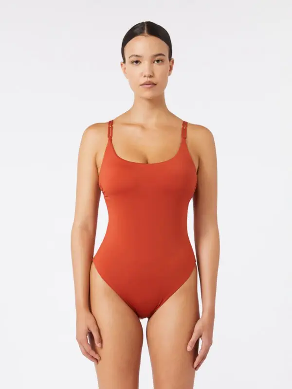 Max Mara Jersey Racer-back Swimsuit