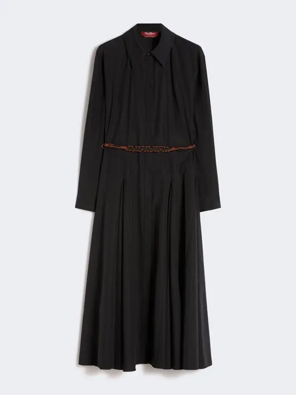 Max Mara Long Poplin Shirt Dress - Black