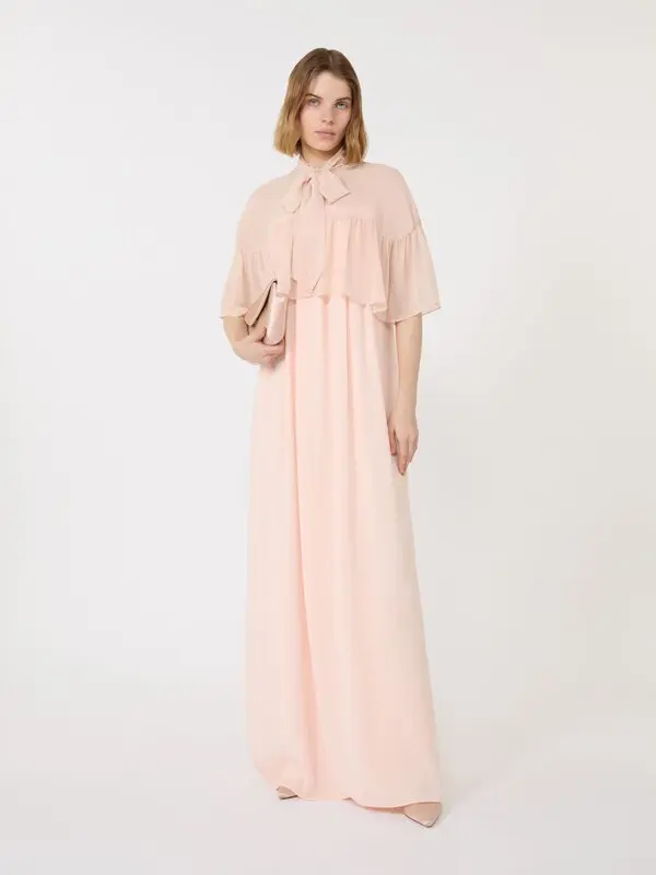 Max Mara Cady Bustier Maxi Dress - Powder