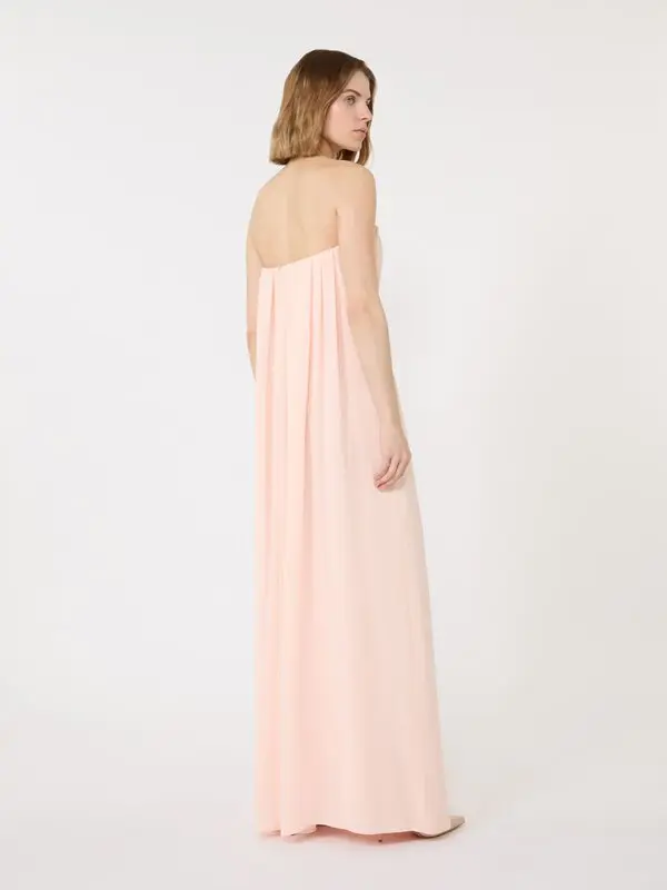 Max Mara Cady Bustier Maxi Dress - Powder
