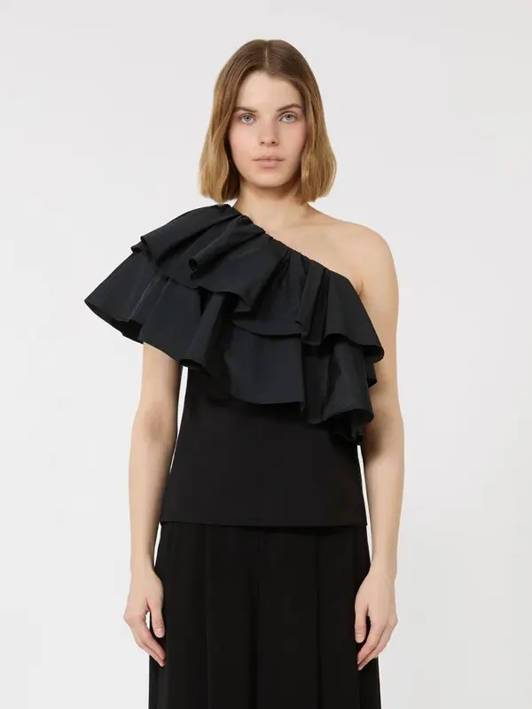 Max Mara Cotton Jersey Couture Top