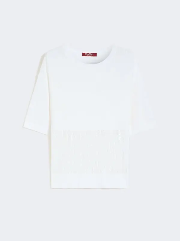 Max Mara Viscose Yarn Jumper - Optical White