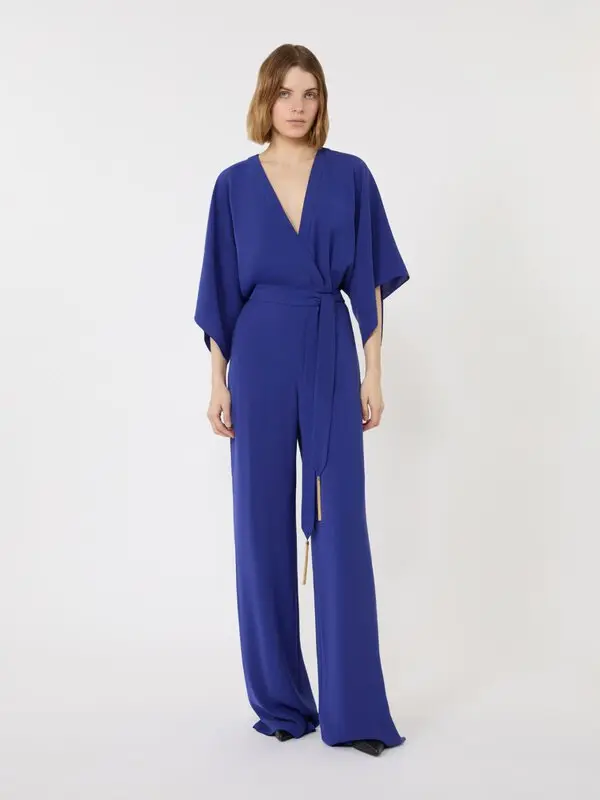 Max Mara Lightweight Cady Jumpsuit - Cornflower Blue