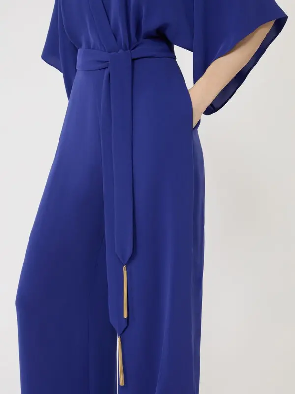 Max Mara Lightweight Cady Jumpsuit - Cornflower Blue
