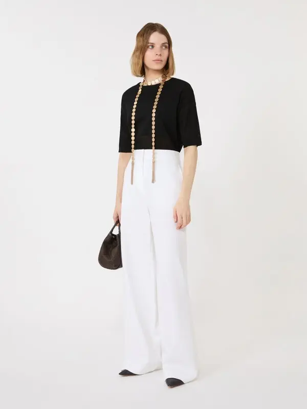 Max Mara Viscose Yarn Jumper - Black
