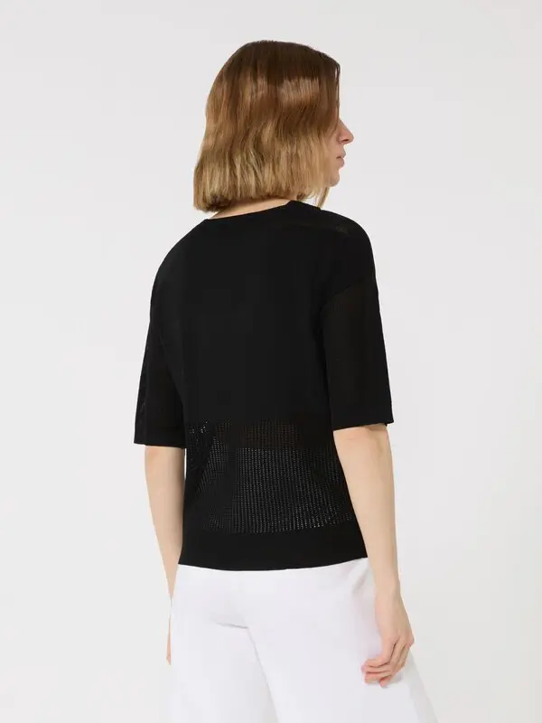 Max Mara Viscose Yarn Jumper - Black