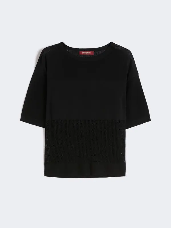 Max Mara Viscose Yarn Jumper - Black