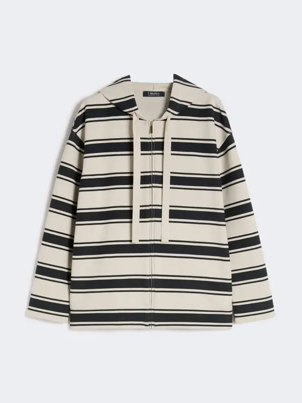 Max Mara Striped Scuba Jersey Sweatshirt