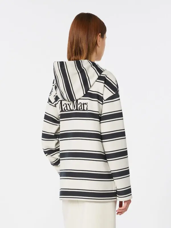 Max Mara Striped Scuba Jersey Sweatshirt