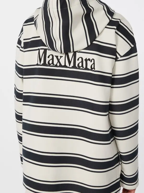 Max Mara Striped Scuba Jersey Sweatshirt