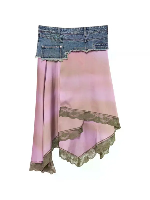 Andersson Bell Denim Lace Midi Skirt