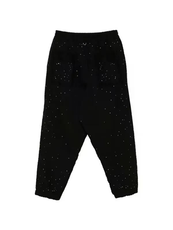 MASTERMIND WORLD Logo Crystal-embellished Track Pants