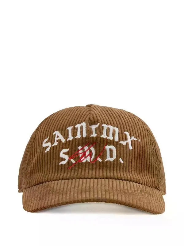 SAINT MXXXXXX X Sean Wotherspoon Corduroy Cap - Brown