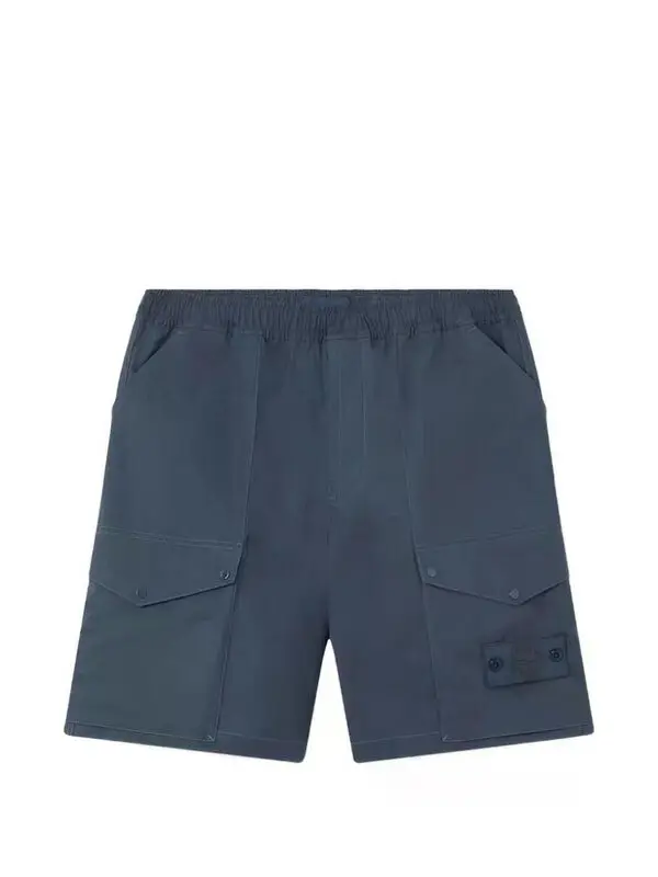 Stone Island All-weather Cotton Canvas S.i. Ghost Shorts