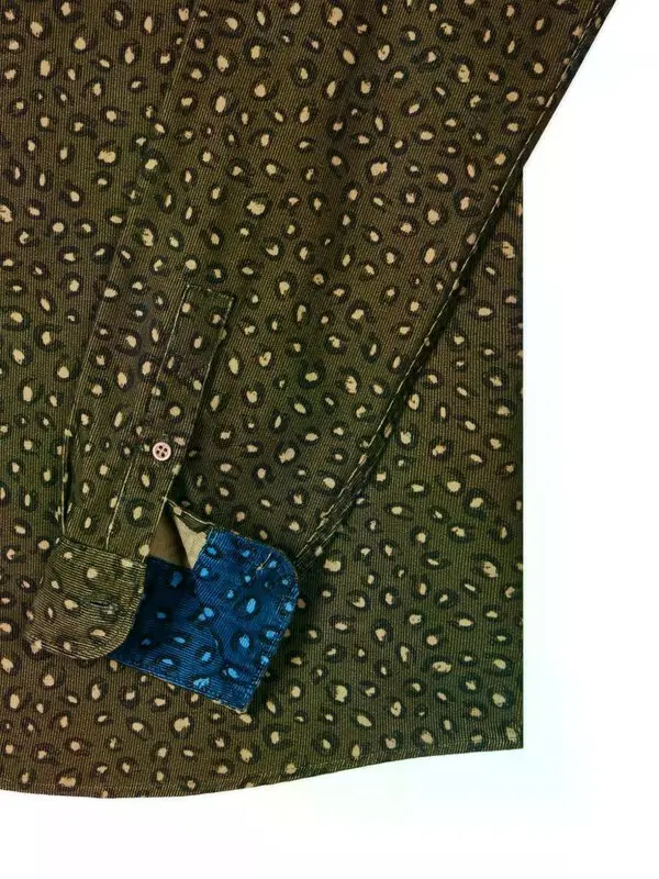 Paul Smith Animal' Print Corduroy Button-down Shirt
