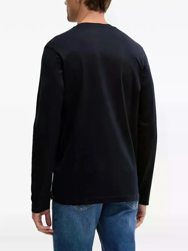 Paul & Shark Shark-motif Long-sleeve T-shirt - Blue