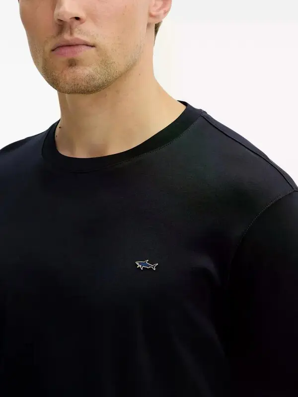 Paul & Shark Shark-motif Long-sleeve T-shirt - Blue