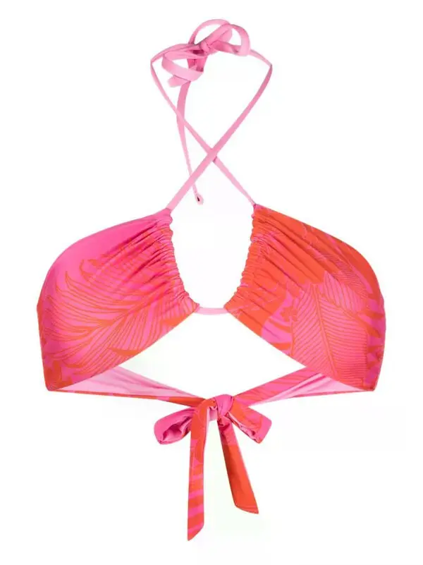 Pinko Halterneck Bikini Top - Pink