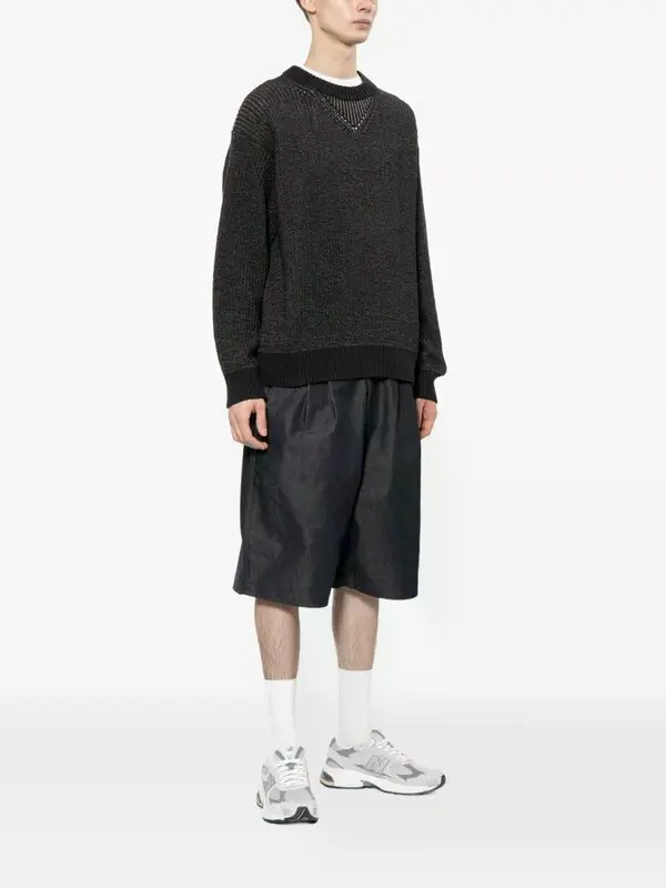 Comme Des Garçons Chunky Long Sleeve Sweater - Blue