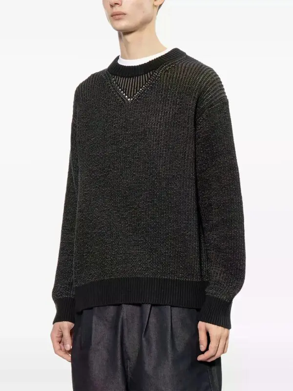 Comme Des Garçons Chunky Long Sleeve Sweater - Blue