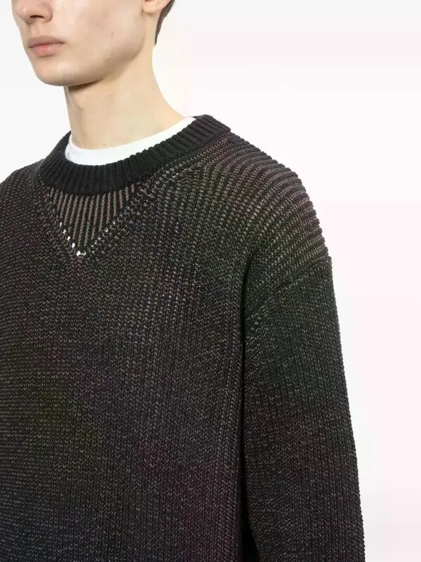 Comme Des Garçons Chunky Long Sleeve Sweater - Blue