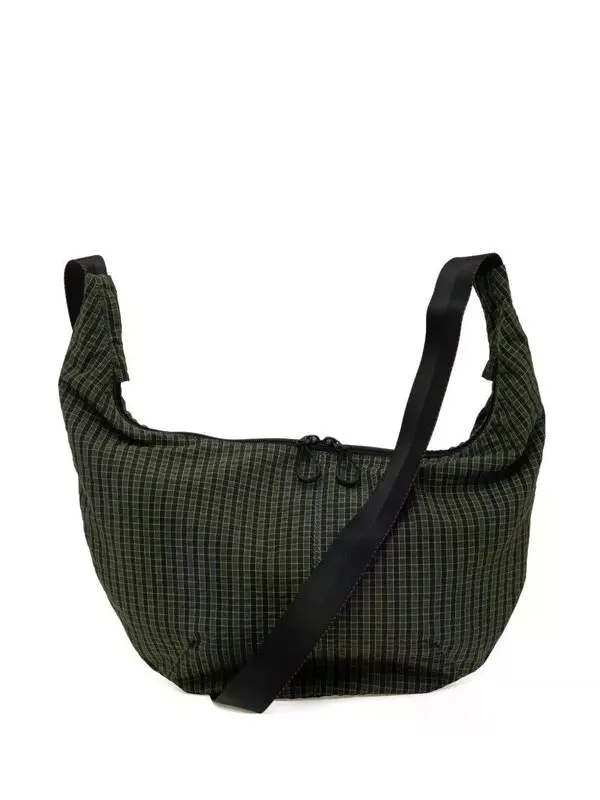 Comme Des Garçons Checked Shoulder Bag - Green