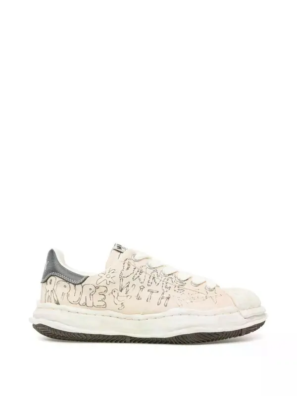 Mihara Yasuhiro Graphic-print Low-top Sneakers - Grey