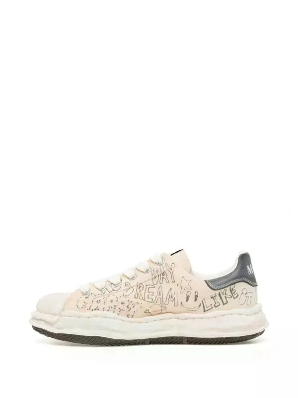 Mihara Yasuhiro Graphic-print Low-top Sneakers - Grey