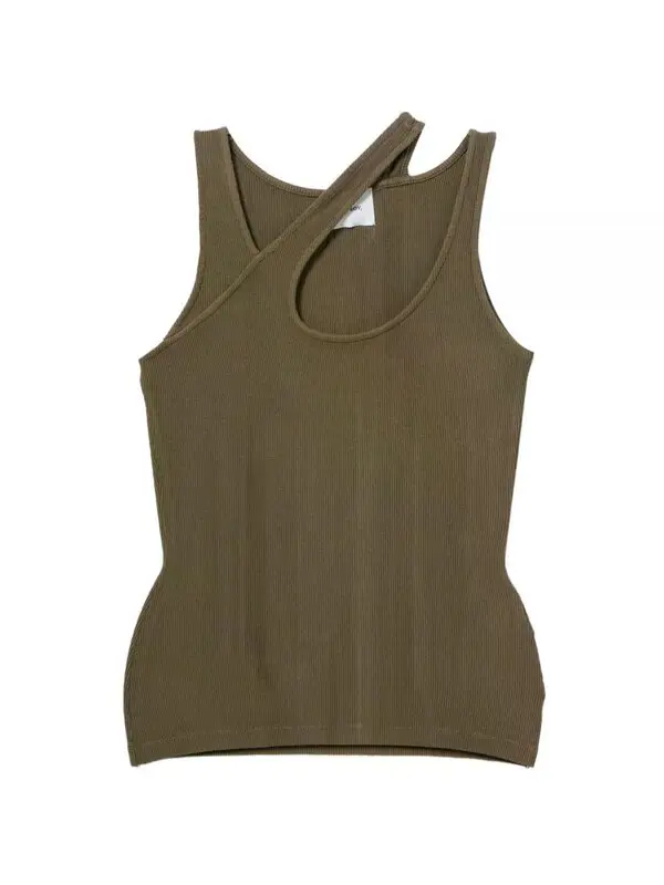 HALFBOY Cutout Tank Top - Green