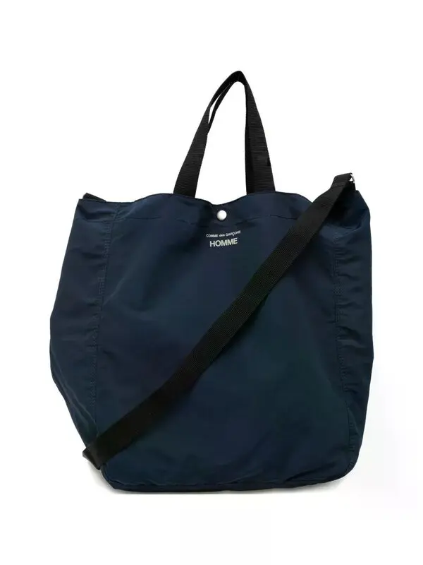 Comme Des Garçons Logo-print Tote Bag - Blue