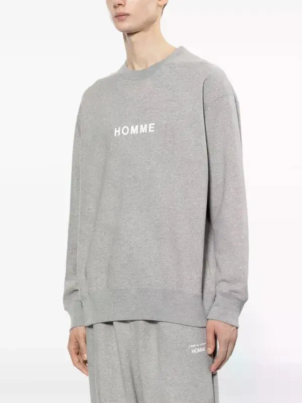 Comme Des Garçons Logo-print Sweatshirt - Grey