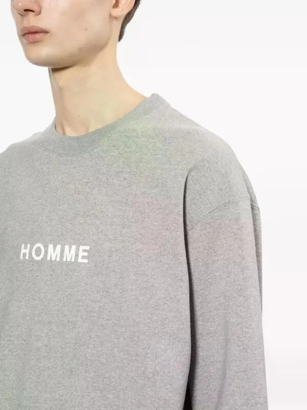 Comme Des Garçons Logo-print Sweatshirt - Grey