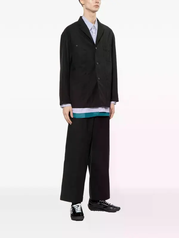 Comme Des Garçons Washed Shirt Jacket - Black