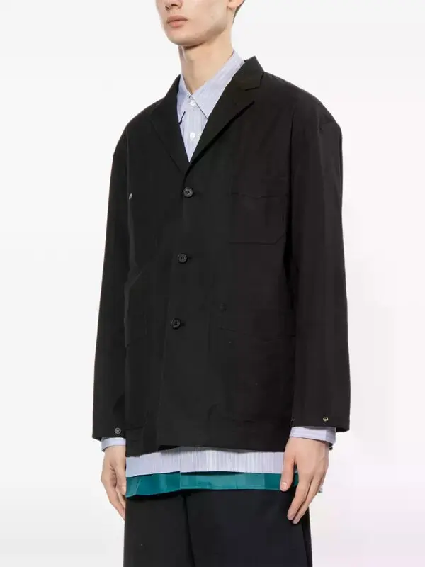 Comme Des Garçons Washed Shirt Jacket - Black