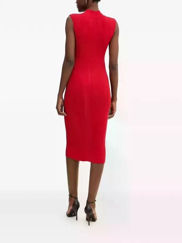 Retrofete Button-detailed Midi Dress - Red