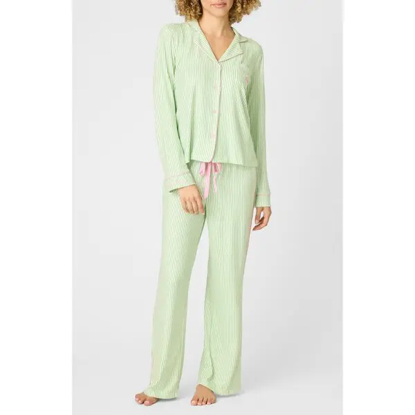 PJ Salvage Pupcation Palm Pajamas - Kiwi